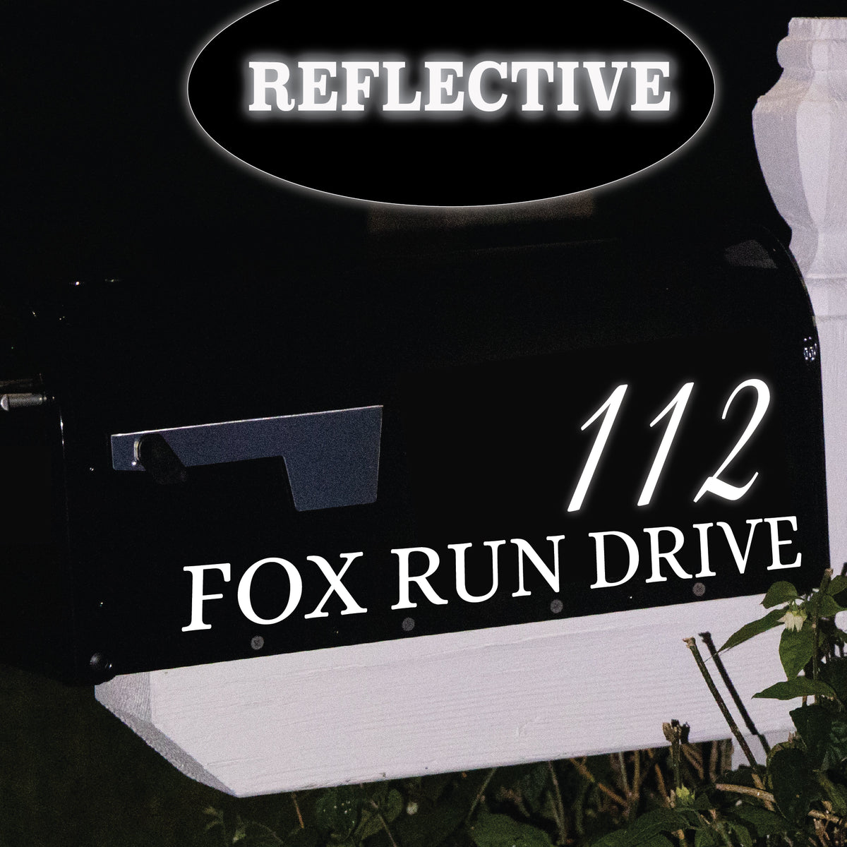 Reflective Mailbox Decals - Customizable & Weatherproof