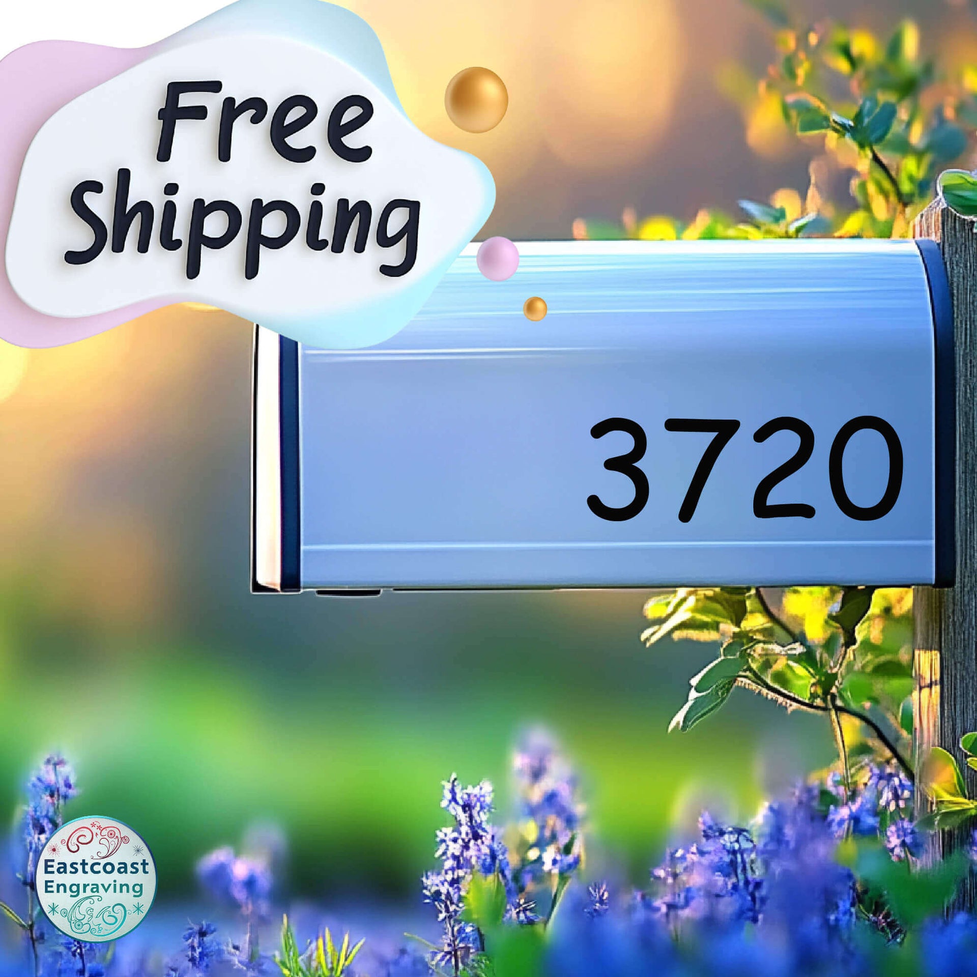 Custom House Numbers Decals | Durable Vinyl Address Numbers