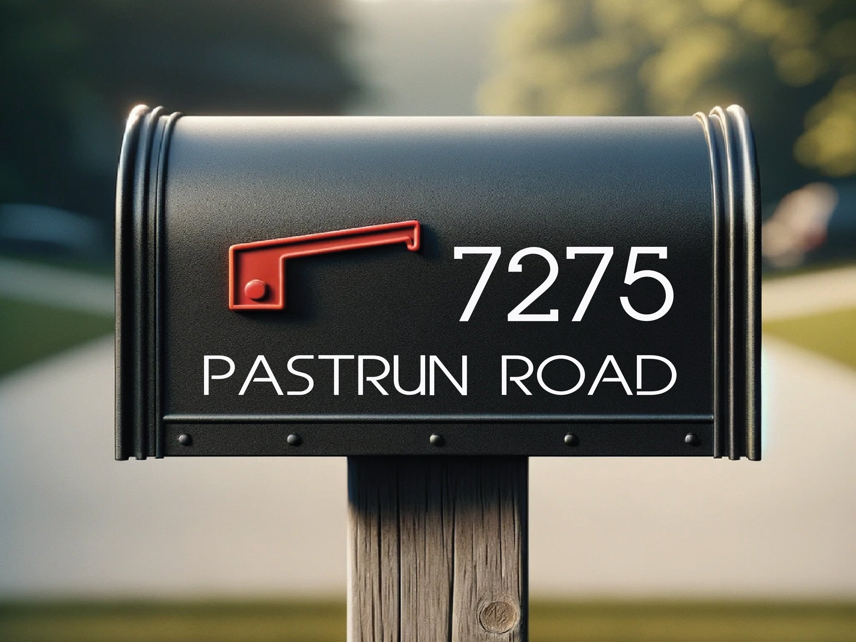 Custom Address Mailbox Decals | Personalized Mailbox Stickers ...
