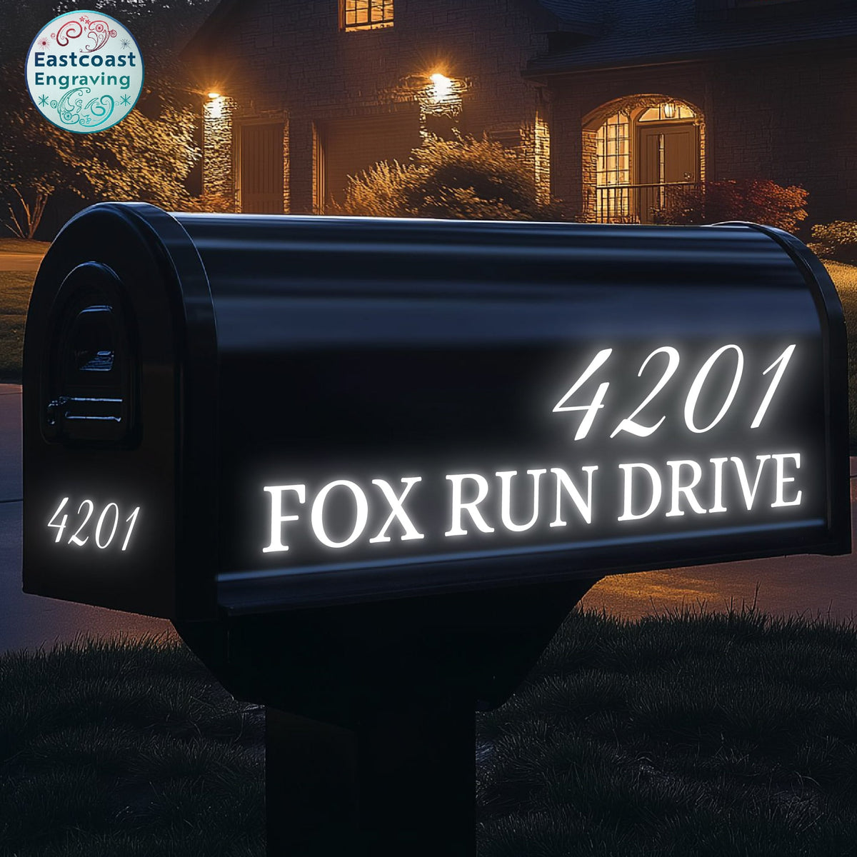 Reflective Mailbox Lettering | Custom Vinyl Address Decals