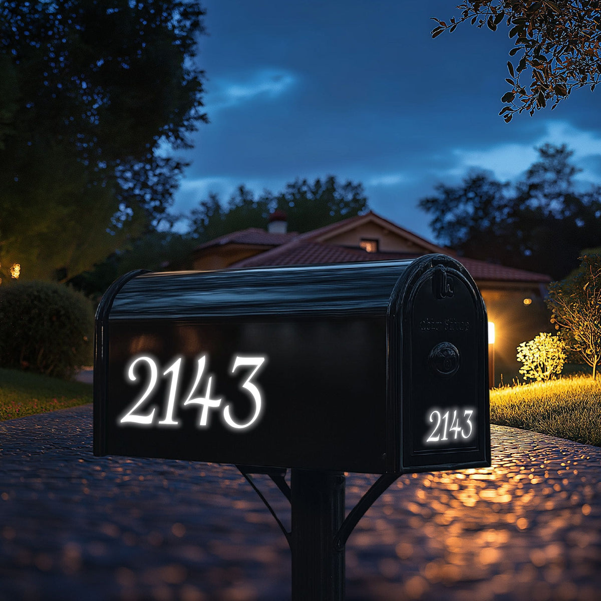 Reflective Mailbox Numbers – Custom Vinyl Decals for Night Safety