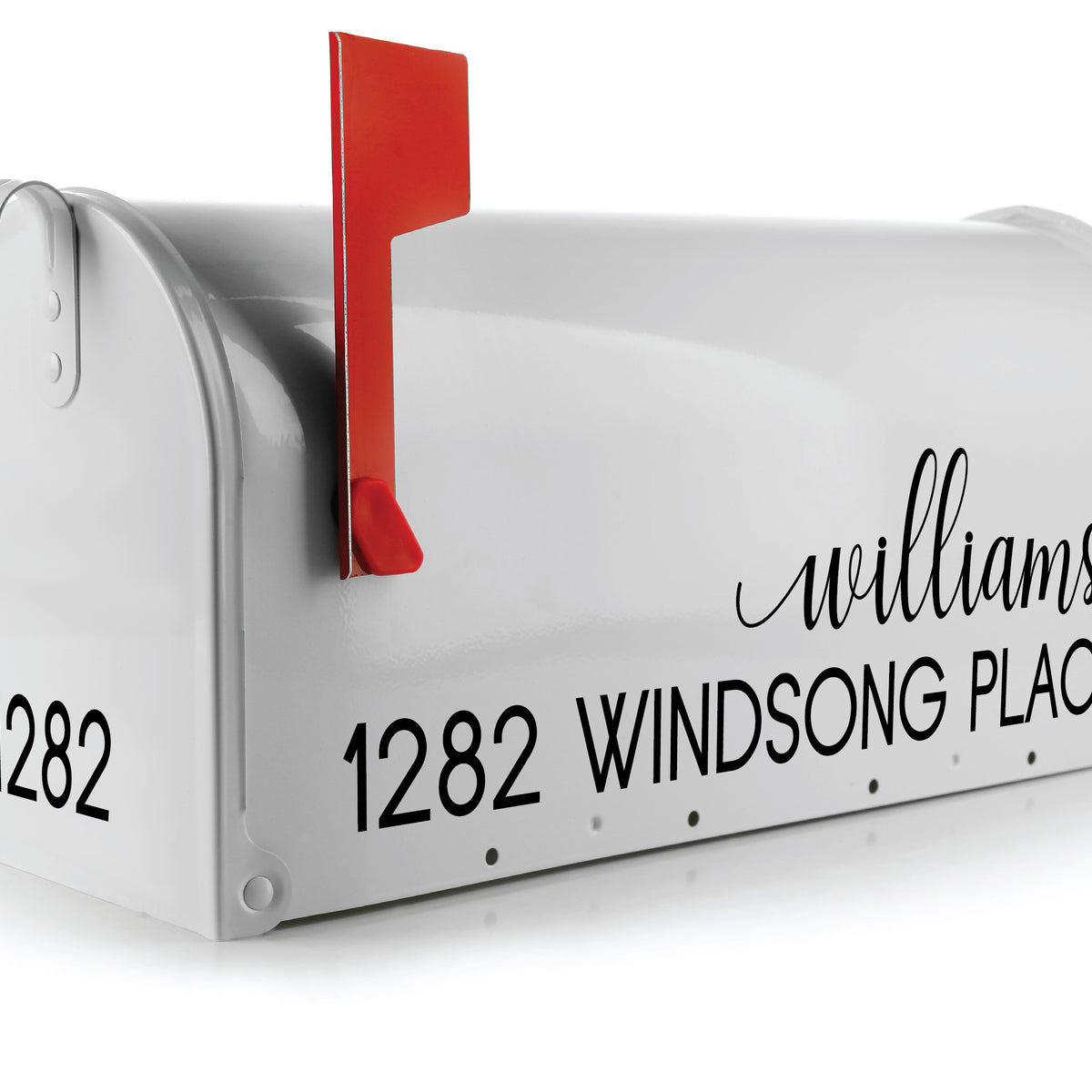 Custom Address Mailbox Sticker | Script Vinyl Name & Number – Eastcoast ...