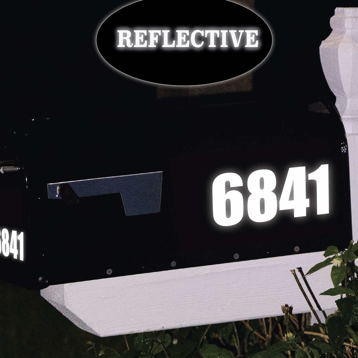 Reflective Mailbox Decals – Custom Address Numbers for Night Visibility